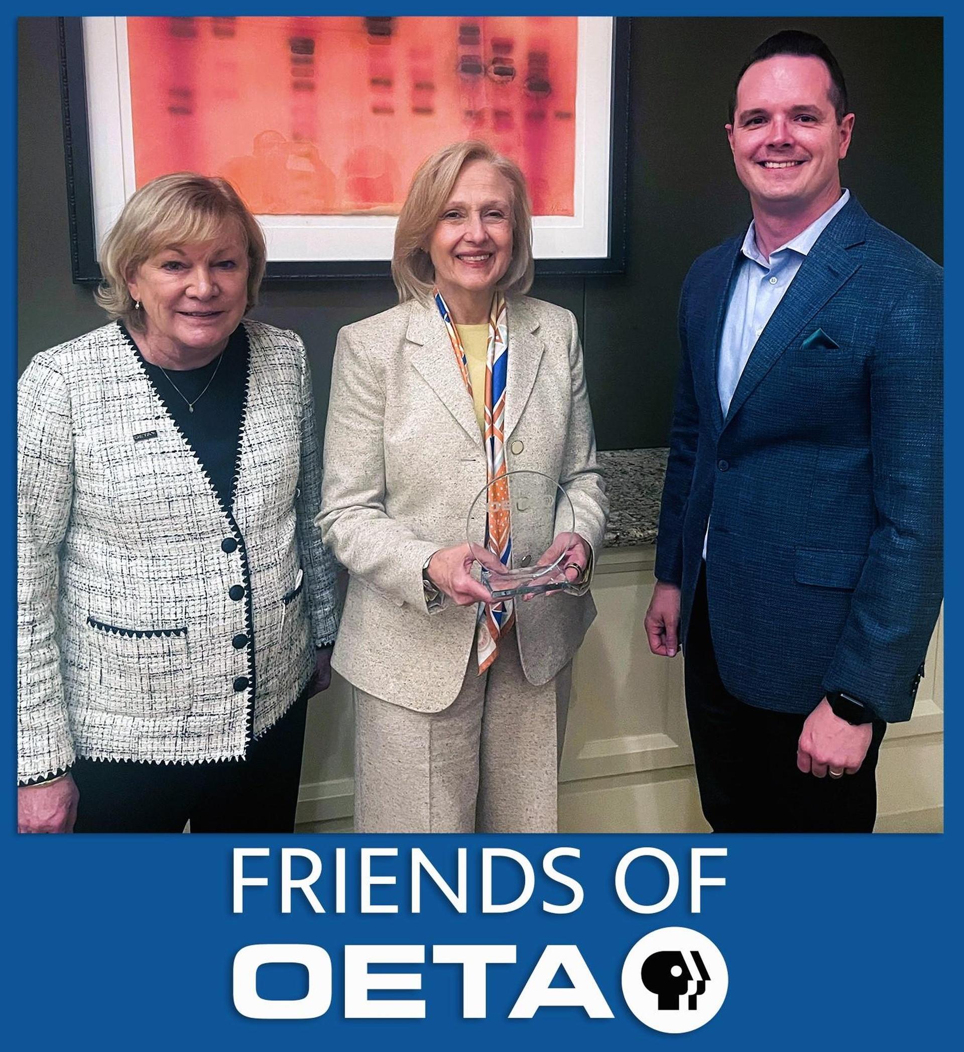 Ms. Paula Kerger, President & CEO of the Public Broadcasting Service (PBS) named an “OETA Champion"